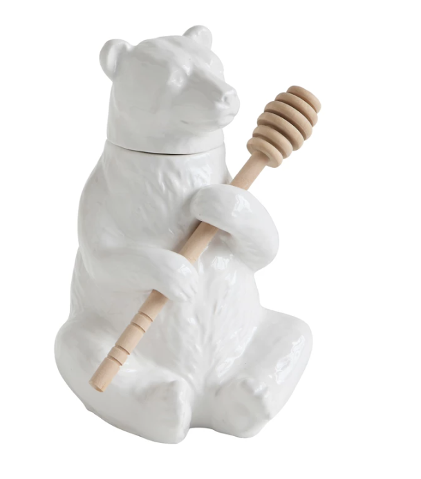 Bear Honey Pot with Honey Dipper – Sugarboo & Co