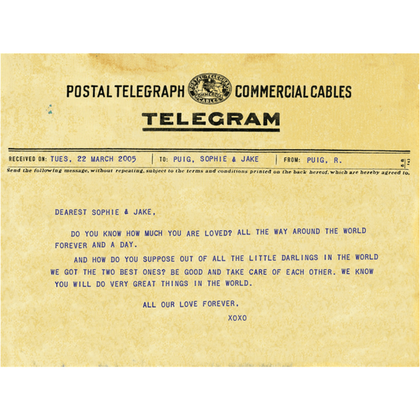 Custom Telegram Print - Art Print – Sugarboo & Co