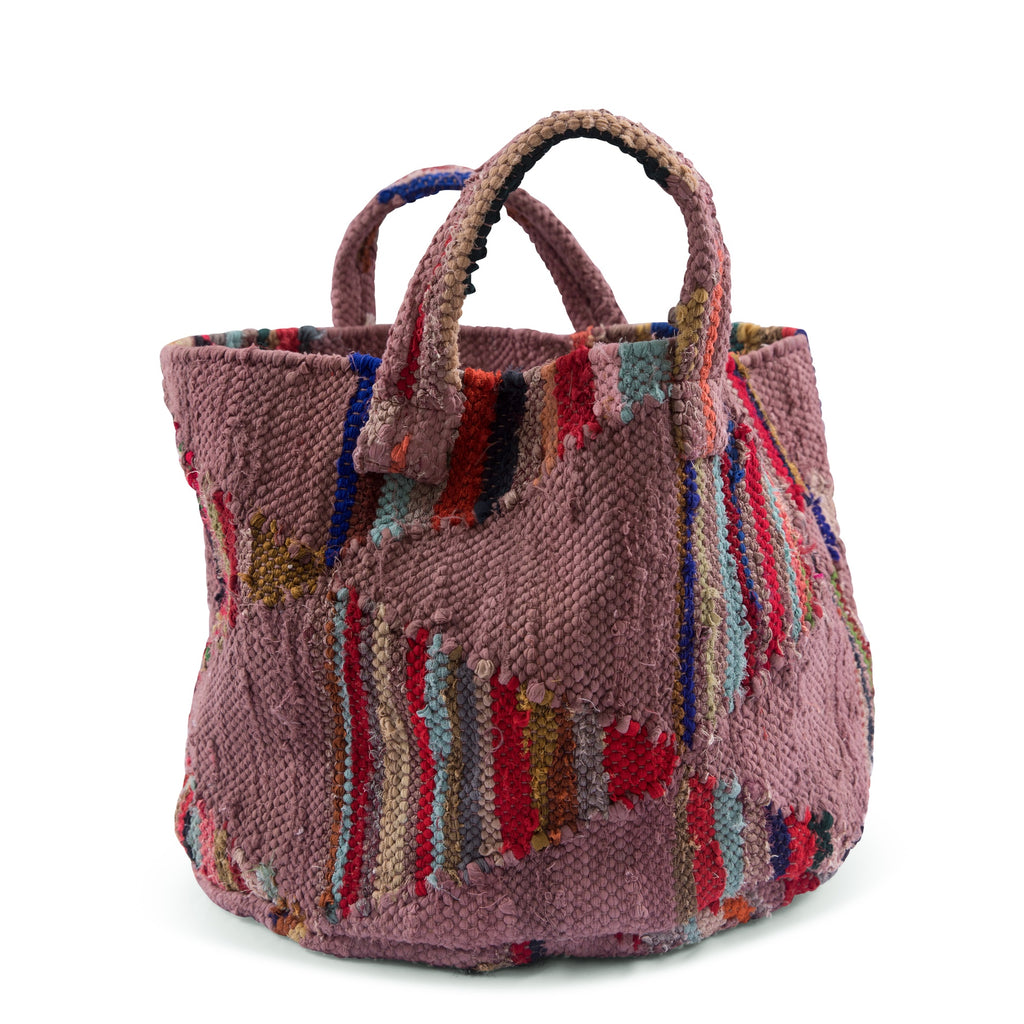 ***Bright Multi-colored Woven Artisanal Bag – Sugarboo & Co