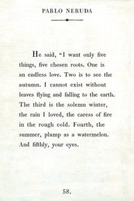 Pablo Neruda - Book Collection - Art Print – Sugarboo & Co
