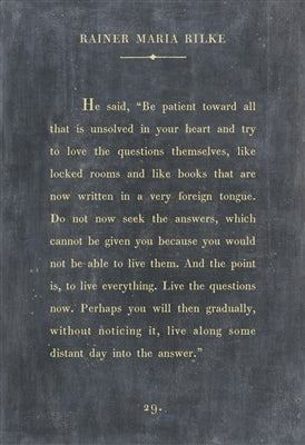 Rainer Maria Rilke - Book Collection - Art Print – Sugarboo & Co