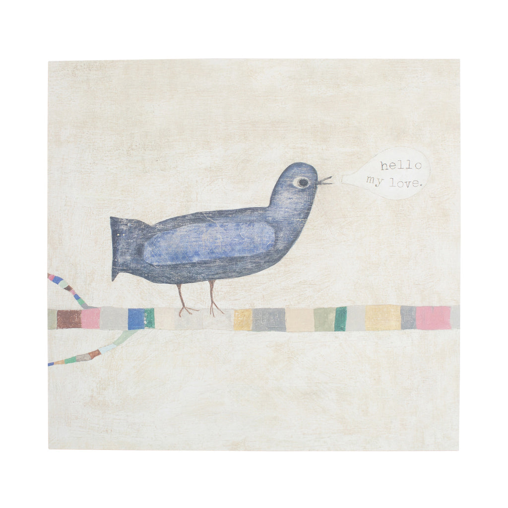 12"x12" Hello, My Love Art Poster – Sugarboo & Co