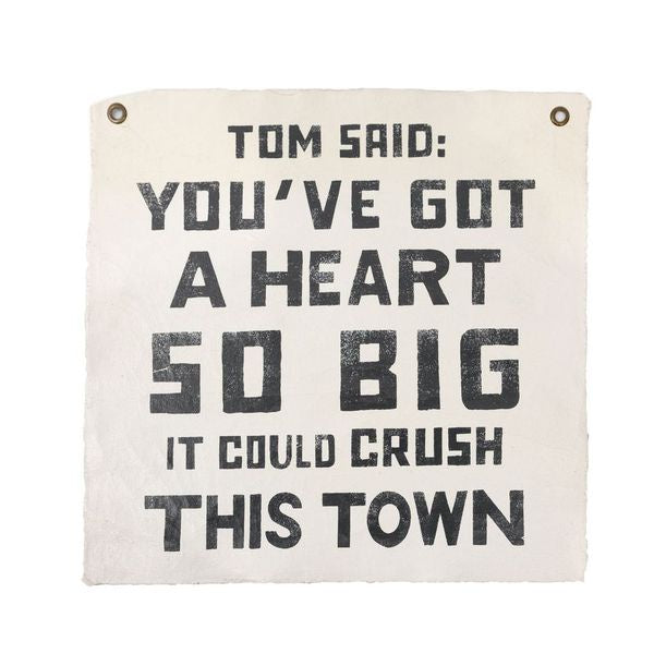Tom Said 25"x25" Hand Painted Wall Hanging – Sugarboo & Co