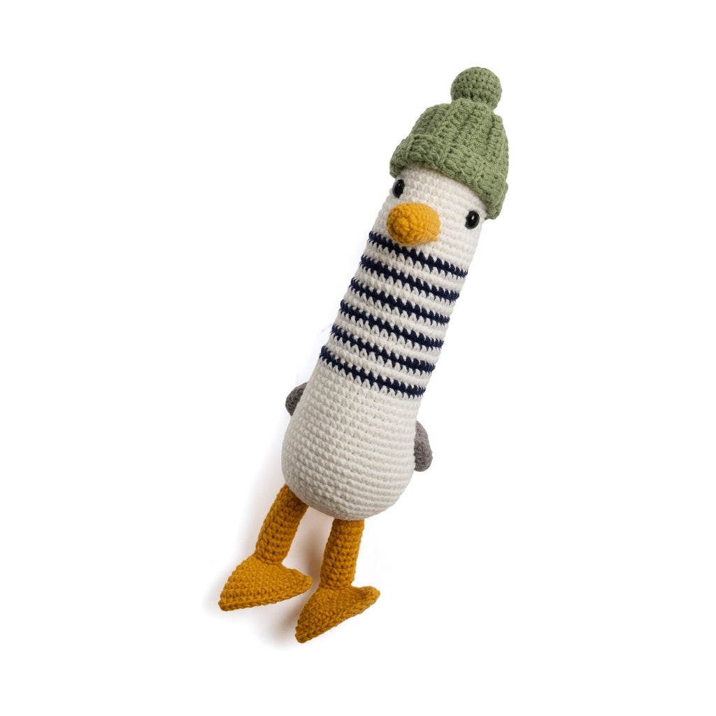 Crochet Seagull with Green Hat – Sugarboo & Co