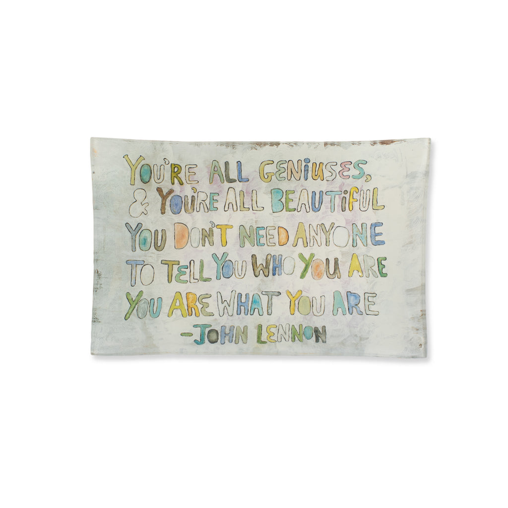 You're All Geniuses Large Rectangle Decoupage Plate – Sugarboo & Co