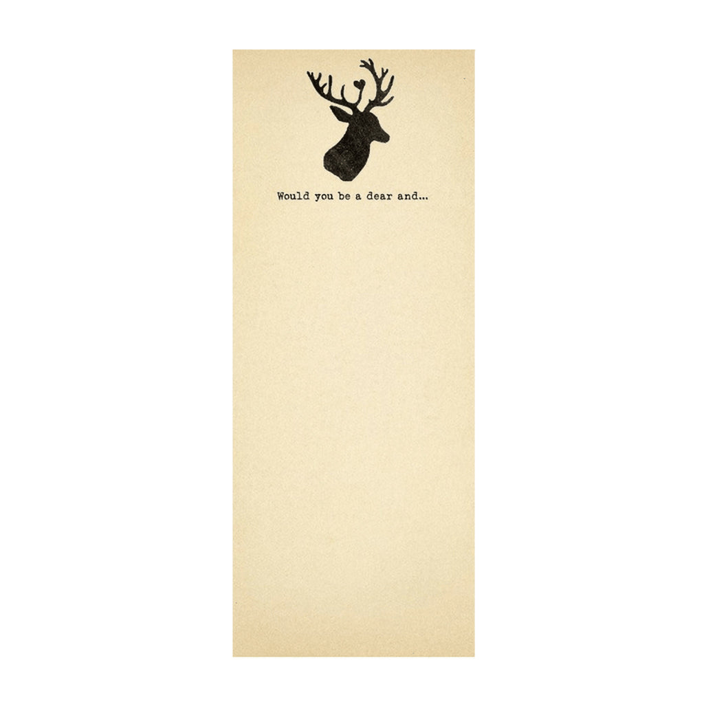 ***Paper - Deer Skinny Notepad – Sugarboo & Co