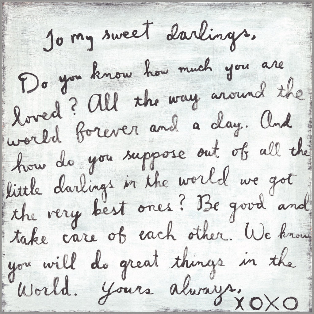 To My Sweet Darlings - Art Print – Sugarboo & Co