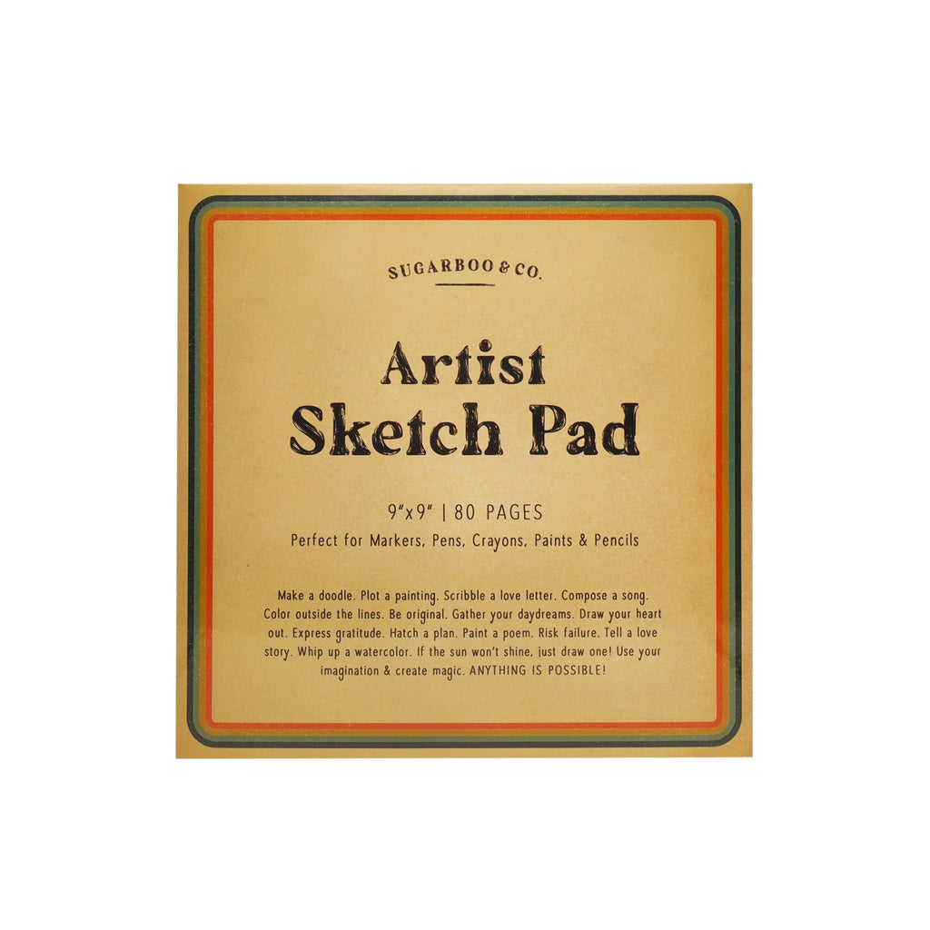 9"x9" Artist Sketch Pad – Sugarboo & Co