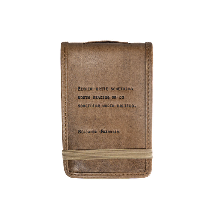 Mini Benjamin Franklin Leather Journal - 4x6 – Sugarboo & Co