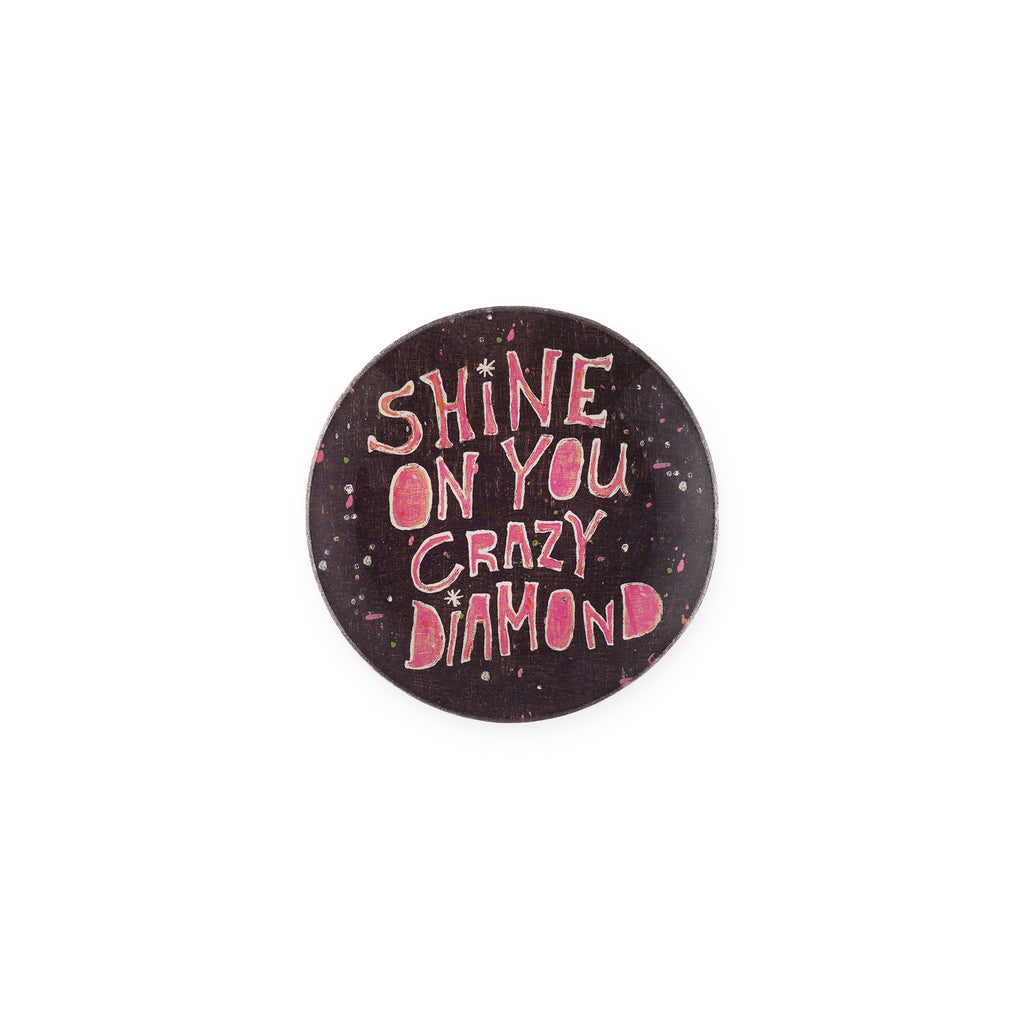 Shine On You Crazy Diamond Mini Round Decoupage Plate - 4" – Sugarboo & Co