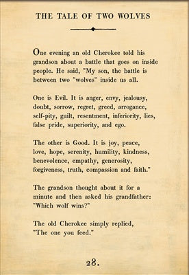 The Tale of Two Wolves - Book Collection - Art Print – Sugarboo & Co